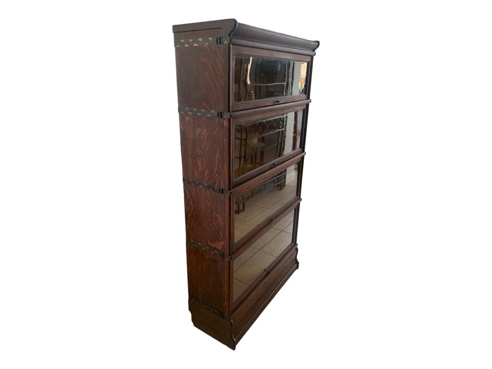 Vintage Macey Furniture 4 Stack Lawyer's Bookcase With Graduated ...