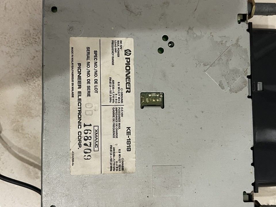 VINTAGE PIONEER SUPER TUNER MODEL KE-1818 CAR STEREO AM/FM CASSETTE | eBay