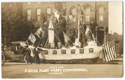 Louisville Kentucky KY ~ Com. Perry Centennial Parade Float RPPC Real ...