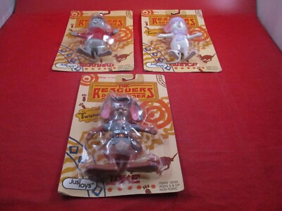 The Rescuers Down Under Just Toys Twistable Toy Figures NEW! Bernard ...