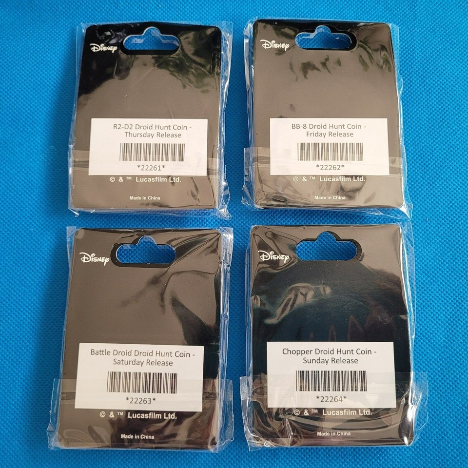 STAR WARS CELEBRATION ANAHEIM 2022 COMPLETE DAILY DROID COIN SET ...