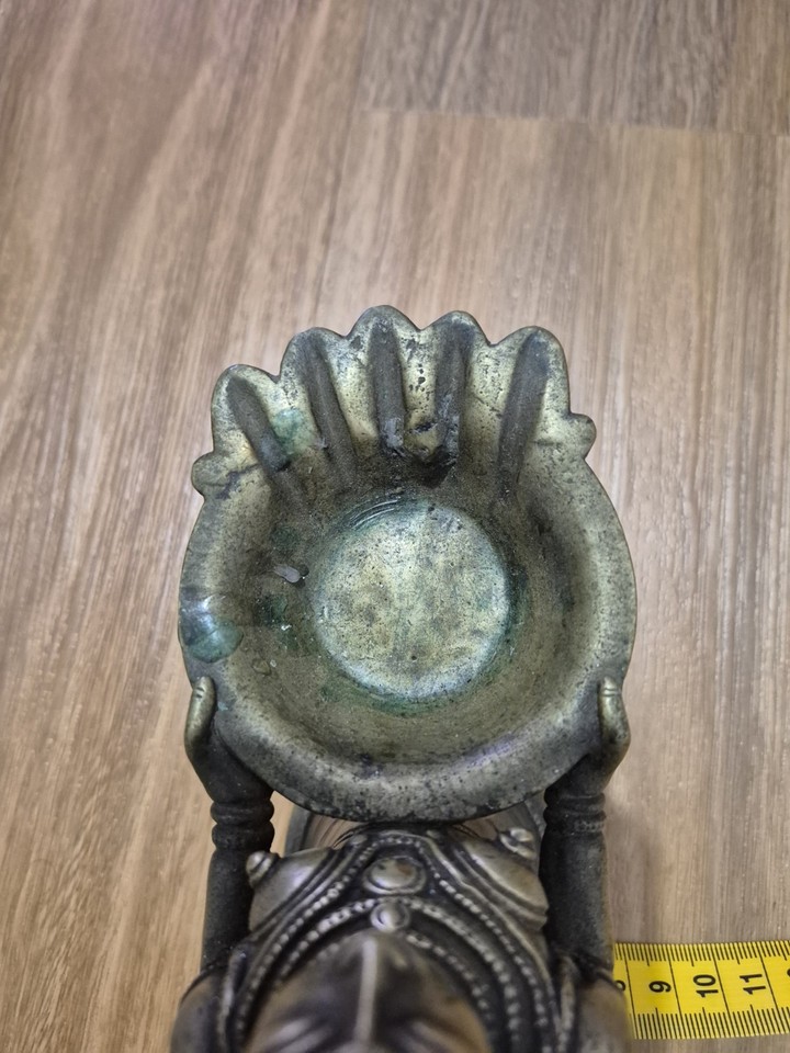 Antique Hindu Bronze Statue / Oil Lamp | eBay Australia