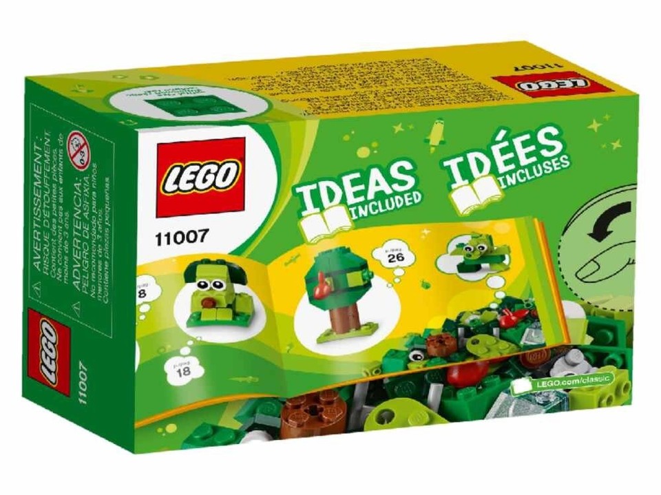 LEGO Classic 11007 Kreativ-Set grün ab 4 Jahren – 60 Teile ...