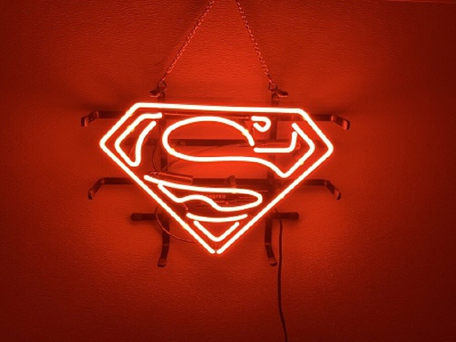 Superman Neon Logo
