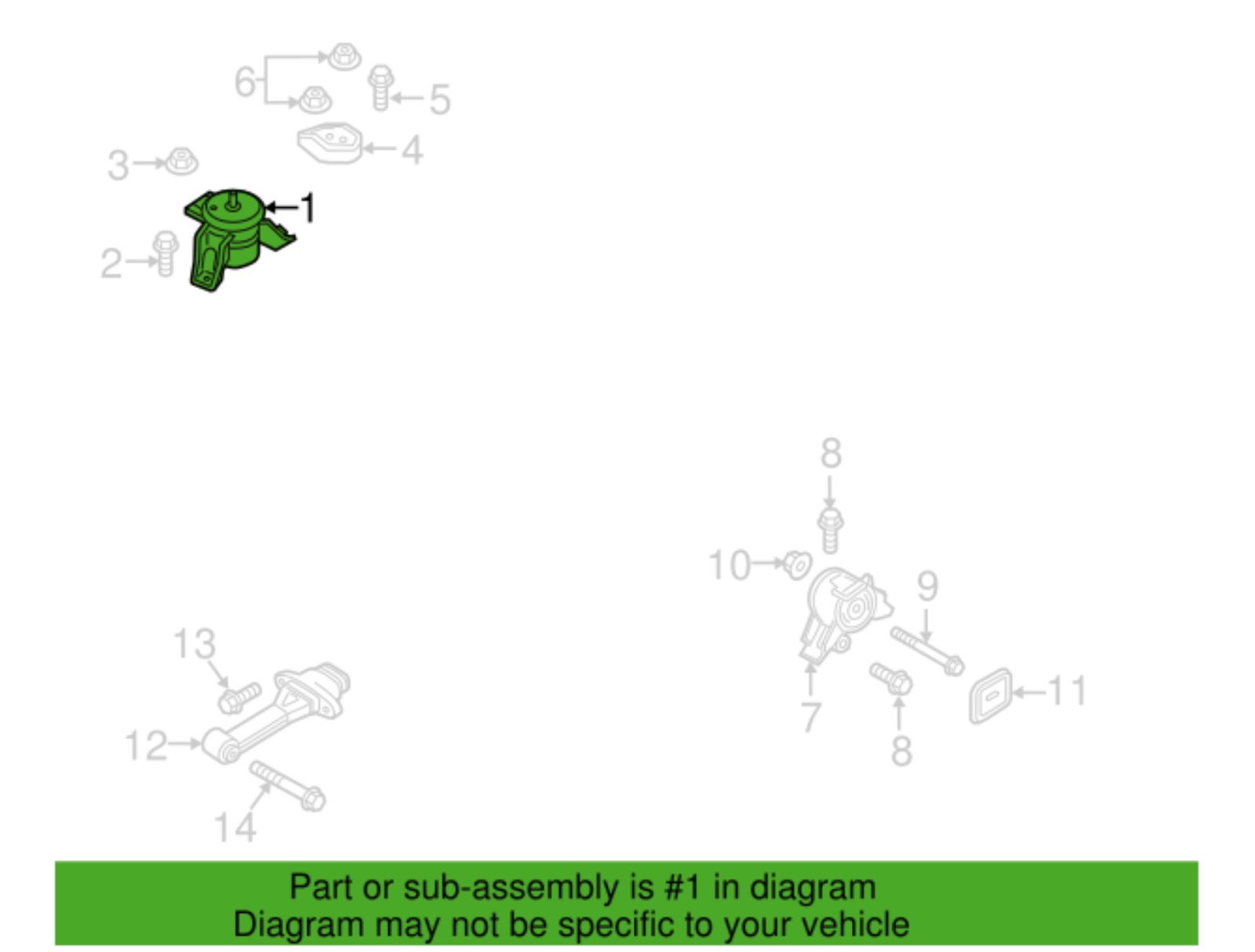 OEM 21810-C5200 C5100 BRACKET ASSY-ENGINE MTG Ups for Kia Sorento 2016 ...
