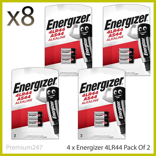 2 x ENERGIZER 4LR44 ALKALINE 6V BATTERY 476A PX28A A544 With Longest ...