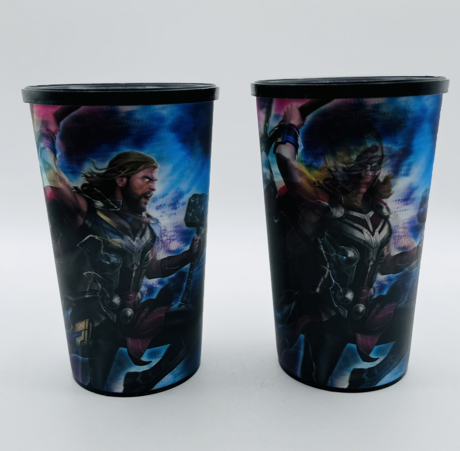 (Set Of 2) Thor Love and Thunder Collectible Movie Theater 44oz Plastic ...