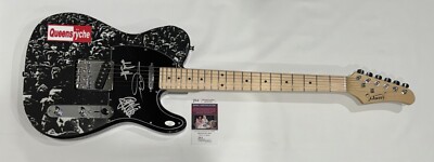QUEENSRYCHE SIGNED CUSTOM ELECTRIC GUITAR GEOFF TATE WILTON JACKSON 3X ...
