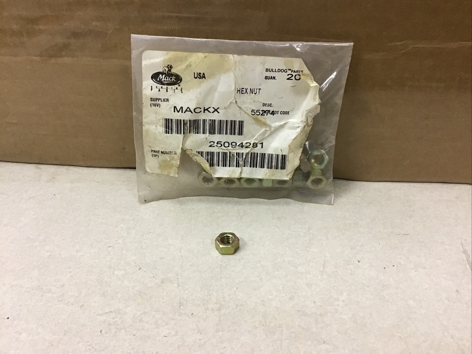 25094281 NW GENUINE MACK HEX NUT LOT OF 12 FREE SHIPPING! | eBay