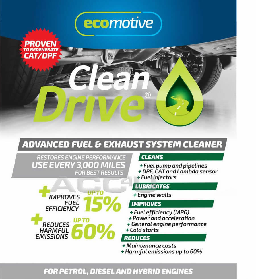 Clean Drive Car Van Petrol Diesel Injector EGR Valves DPF Lambda ...