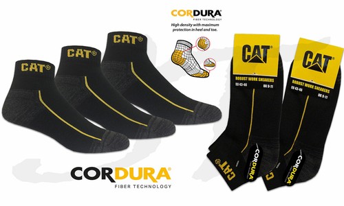 12 Pairs CAT® CATERPILLAR STURDY WORK SNEAKERS Work Sneaker Socks Socks ...
