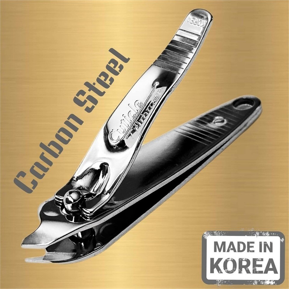 Slanted Edge Nail Clippers and Cuticle Trimmer with Side Angle Tip for ...