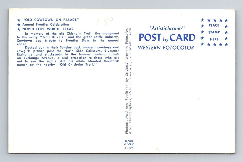 Fort Worth TX-Texas, Annual Frontier Celebration Cowtown Parade Vintage ...