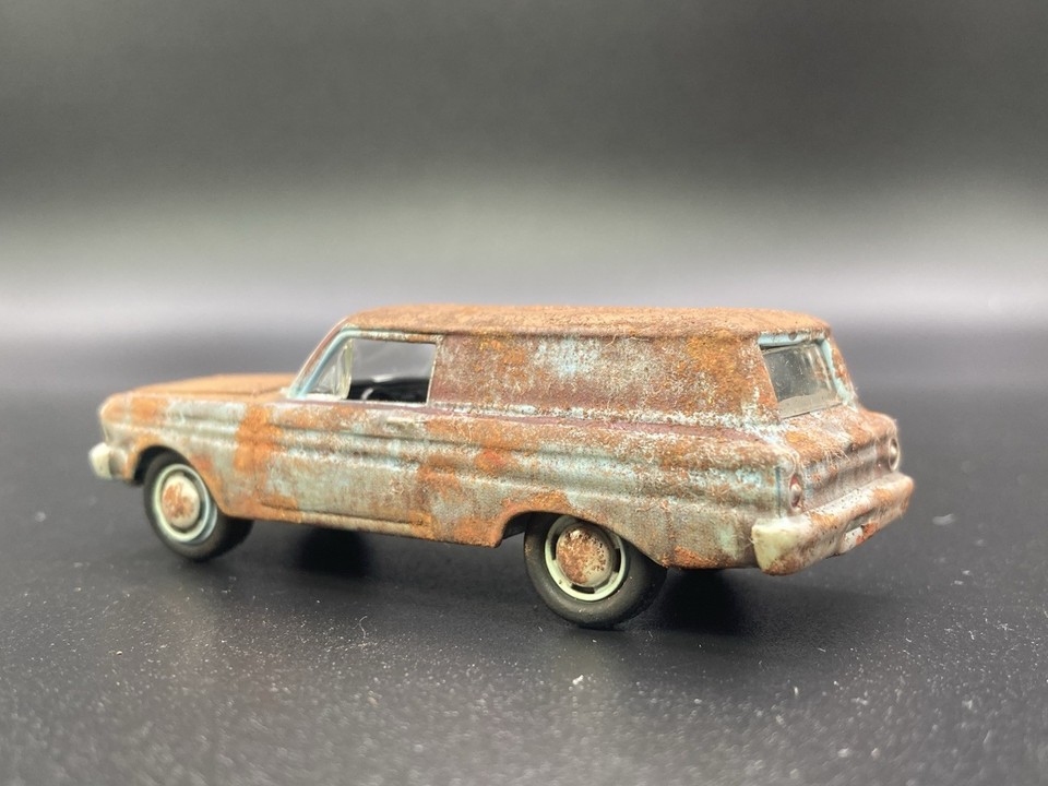 1964 Ford Falcon Wagon Rusty Weathered Barn Find 1/64 Diecast Custom ...