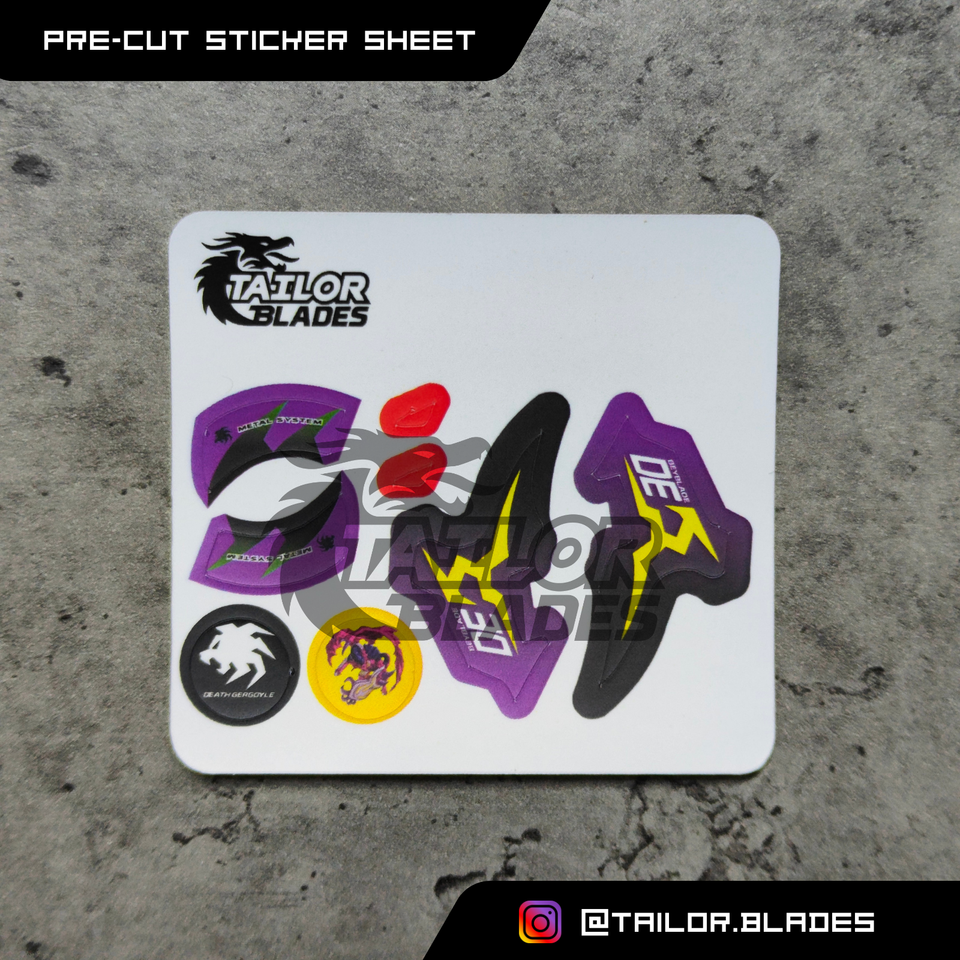 Pre-Cut Beyblade Stickers HMS MS G V2 V S F Dragoon Dranzer Driger ...