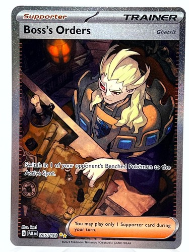 Bosses Orders 265/193 SV Paldea Evolved Alt Art Illustrator Pokemon ...