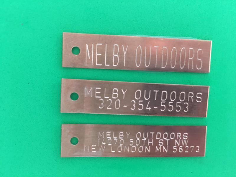 QTY 100-ENGRAVED COPPER TRAP TAGS/TRAPPING SUPPLIES/TRAP/ANIMAL TRAP ID ...