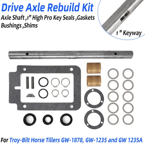 For Troy-Bilt Horse Tiller Wheel Axle Shaft Rebuild Kit GW-1235,GW ...