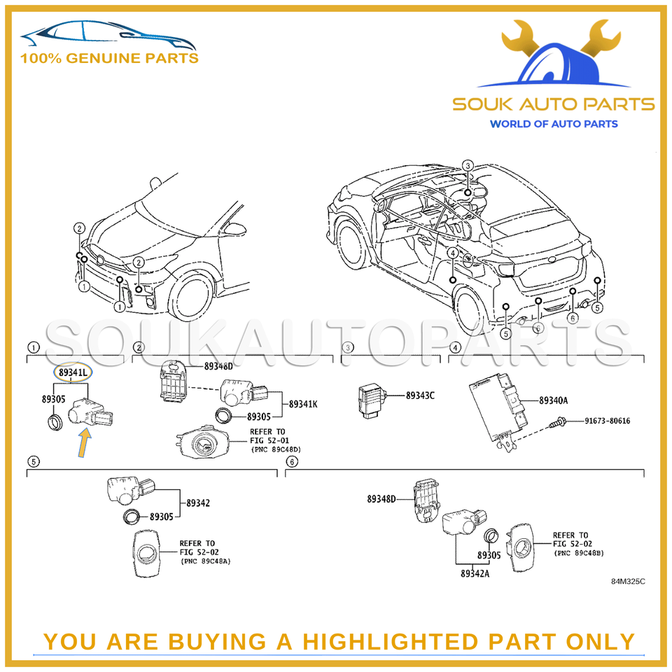 89341-50080-C0 Genuine Toyota SENSOR, ULTRASONIC 8934150080C0 OEM | eBay