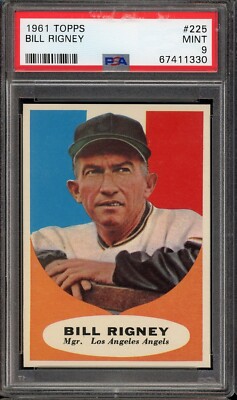 1961 Topps Baseball #225 Bill Rigney PSA 9 | eBay