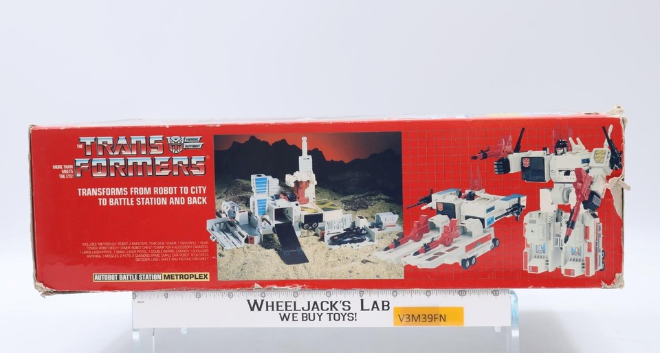 Metroplex RT W/BOX & INSERT 100% Complete 1985 Vintage G1 Transformers ...