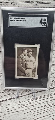 RARE 1932 Bulgaria Sport Babe Ruth Card #256 SGC 4 | eBay