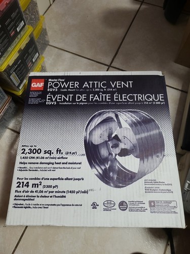Master Flow EGV5 1450 CFM Smart Power Gable Mount Attic Fan for sale ...