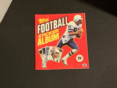 Vtg 1981 NFL Topps Football Sticker Album Book FRESH FROM CASE NMMT ...