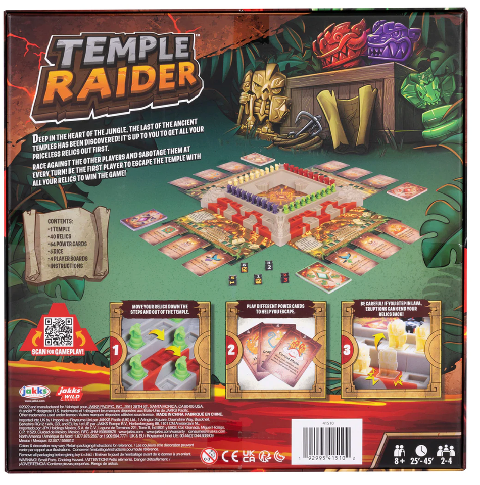 NIB Temple Raider Board Game Jakks Wild Games Strategy Board Game | eBay
