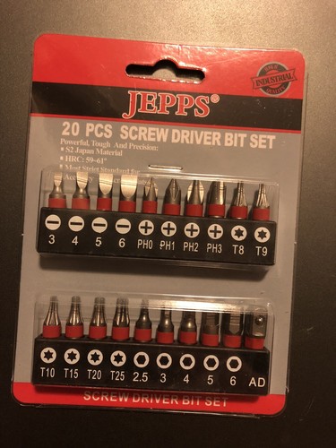 20 PCS Assorted Screw Driver Bit Set Drill Bit Tough S2 Material | eBay