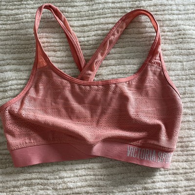 Victoria's Secret Sports Bra Mesh Net Coral Peach Minimum Support Size ...