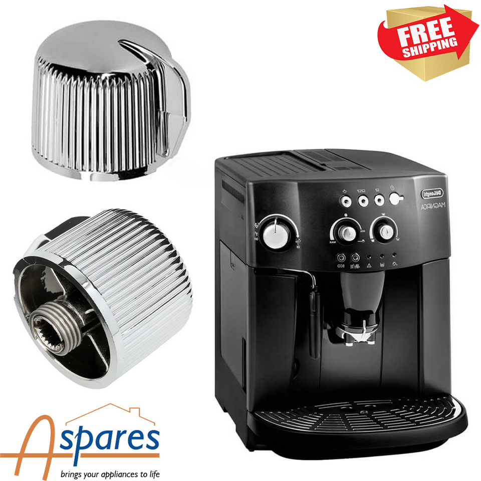 DeLonghi ESAM4000 ESAM4200 Magnifica Chrome Silver Steam Knob Genuine ...