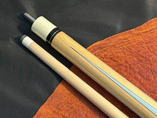Adam II pool cue with Maple Shaft. Uni-Loc Quick Joint. Wrap-less Cue ...