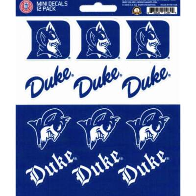 Duke University Blue Devils - Set Of 12 Sticker Sheet | eBay