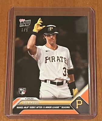 2023 TOPPS NOW #190 DREW MAGGI - NUMBERED 3/5 ORANGE PARALLEL - MLB ...