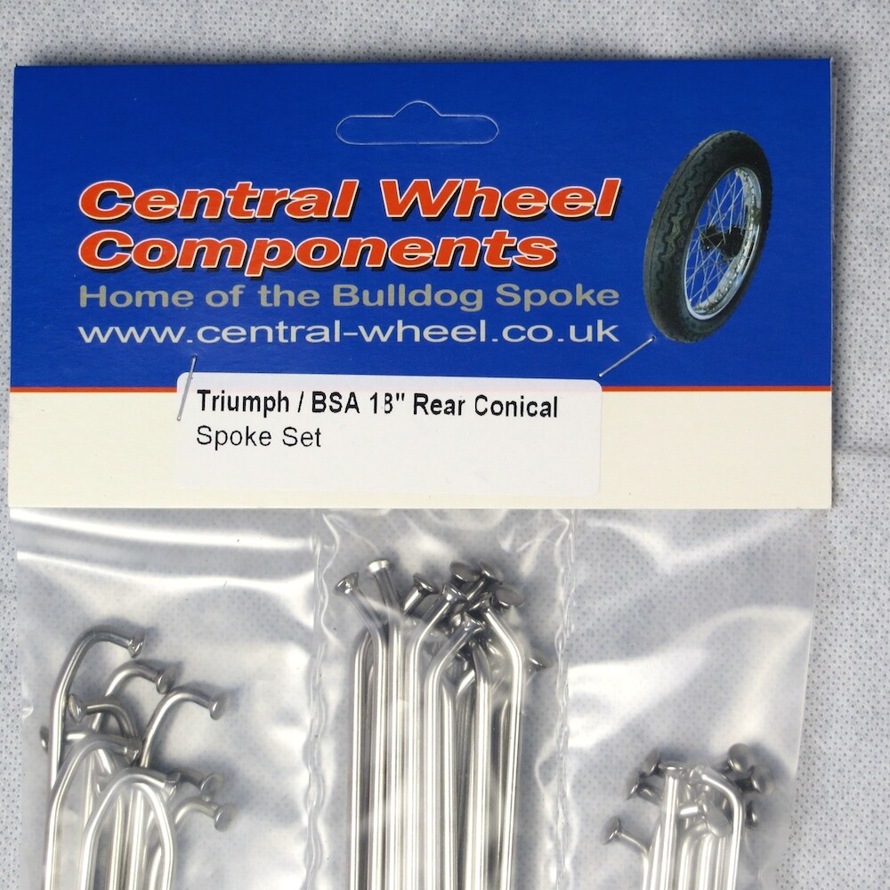 18” WM3 Triumph (BSA) Wheel Rim & Spoke Set - B25 A50 B50 A65 T120 TR6R ...