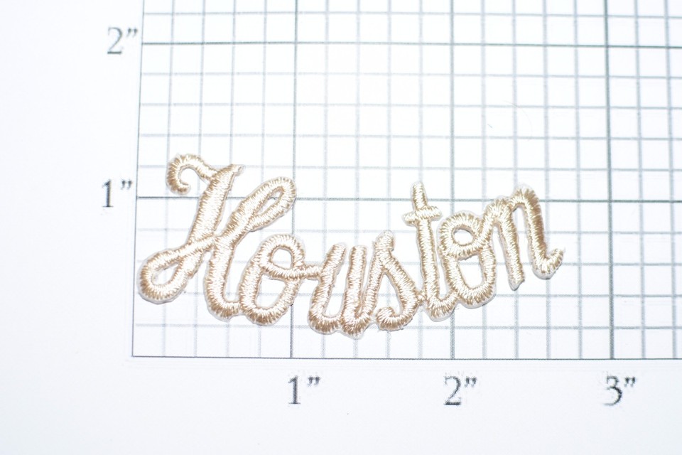 City Name Text Cursive Script Iron-on Vintage Clothing Patch Travel ...