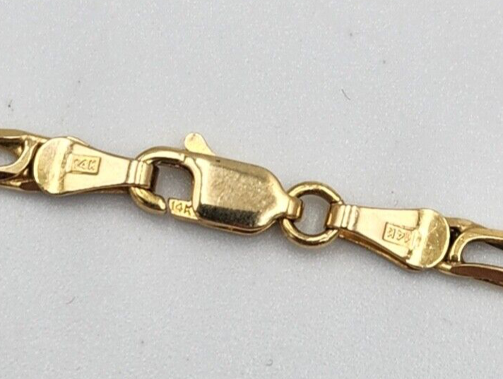 14k Yellow Gold Birds Eye Link Chain, 20" | eBay