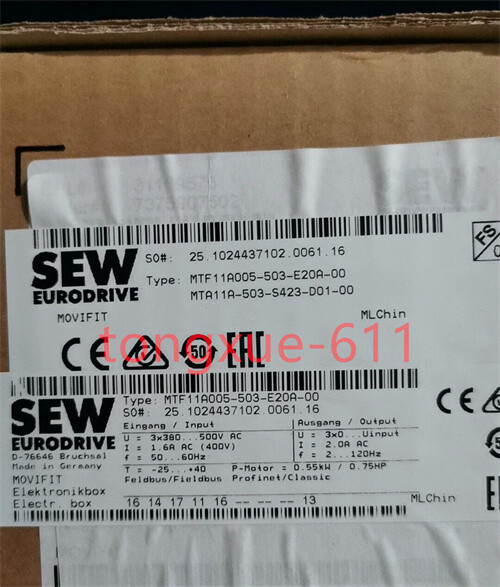 SEW MTF11A005-503-E20A-20 Brand New Fast Shipping Via FedEx or DHL | eBay