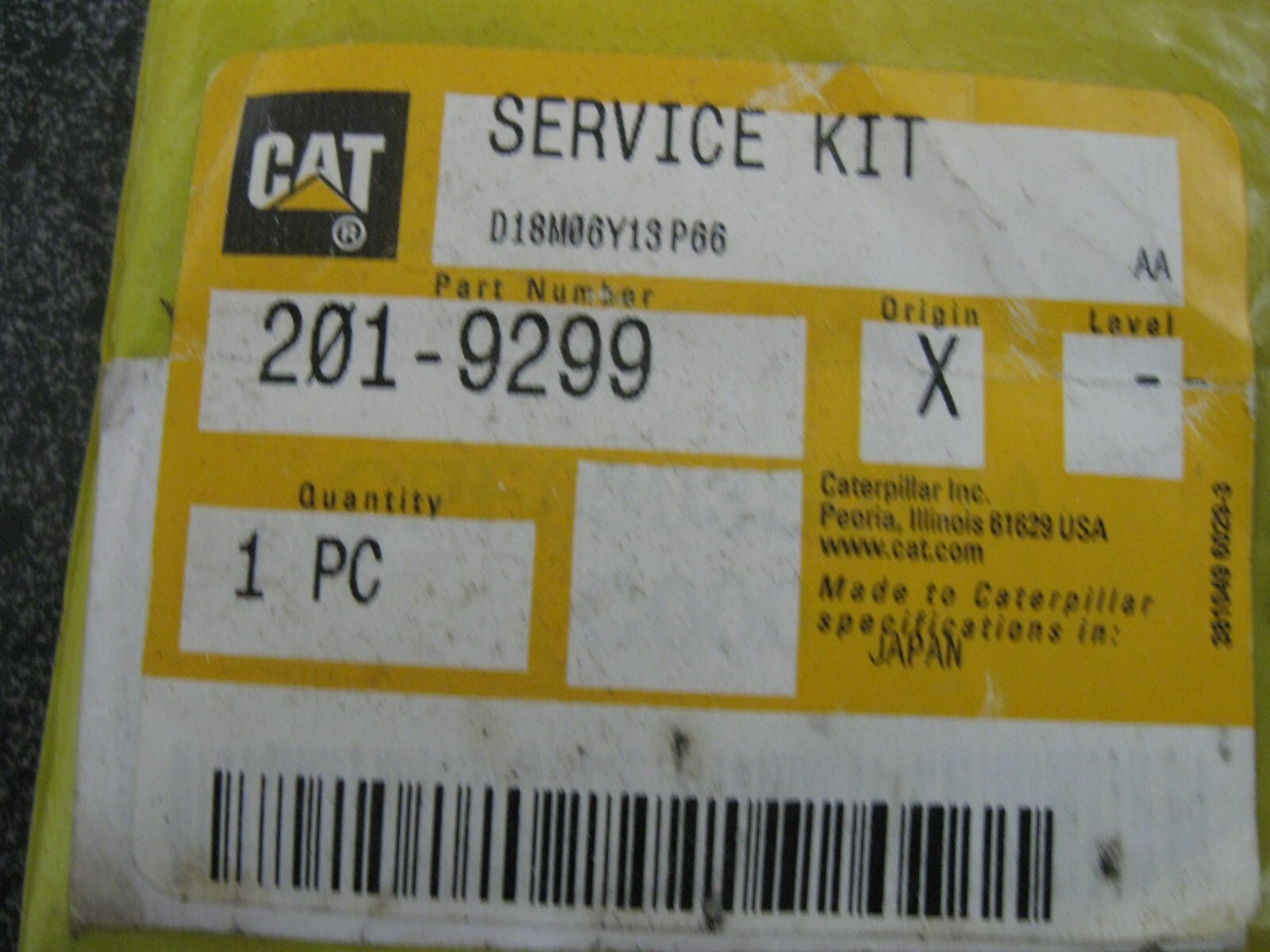 Cat Caterpillar 201-9299 Hydraulic Service Kit | eBay
