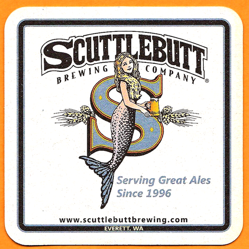 Scuttlebutt Brewing Co Beer Coaster Everett WA | eBay