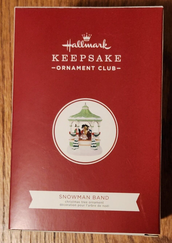 2020 Hallmark Keepsake Christmas Ornament Club Snowman Band Light Sound ...