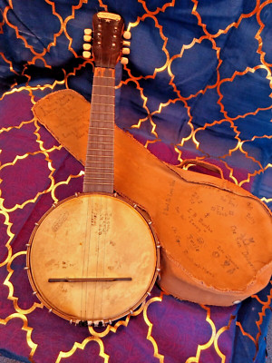 Antique 1920's SMALL BRUNO & SON, NY 22" BANJOLIN Banjo Mandolin For ...