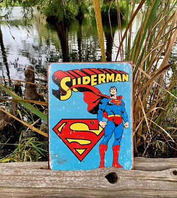 Superman - Retro metal tin sign dc comics wall decor game room man cave ...