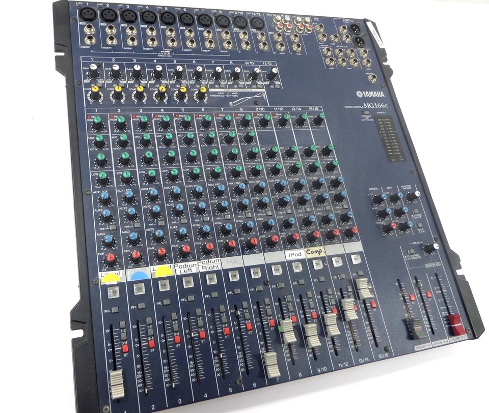 Yamaha MG166C 16-Channel Stereo Professional Mixer - Free Shipping | eBay