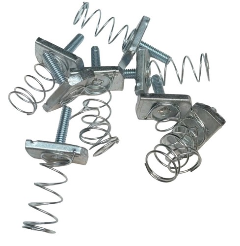 (QTY: 7) 423416 Regular Spring Stud Nut 1/4-20x1" Electro Galvanized | eBay