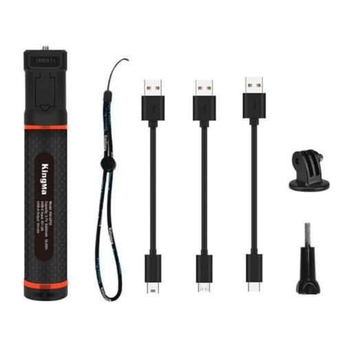 Kingma Handheld Power Bank for GoPro HERO 13/12/11/10/9/8/7/6/5/4/3/MAX ...