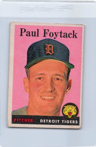 1958 Topps #282 Paul Foytack Tigers EX *6213 | eBay