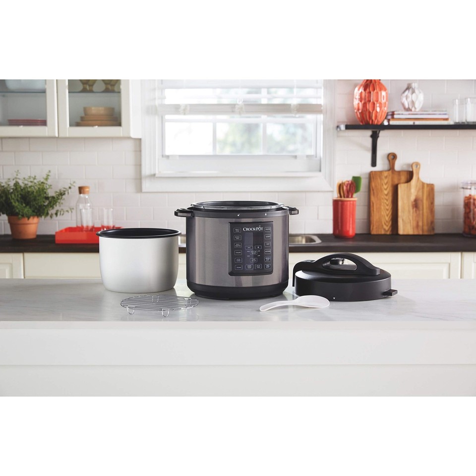 Crock-Pot 6-Quart Multi-Use Express Crock Programmable Slow Cooker and ...