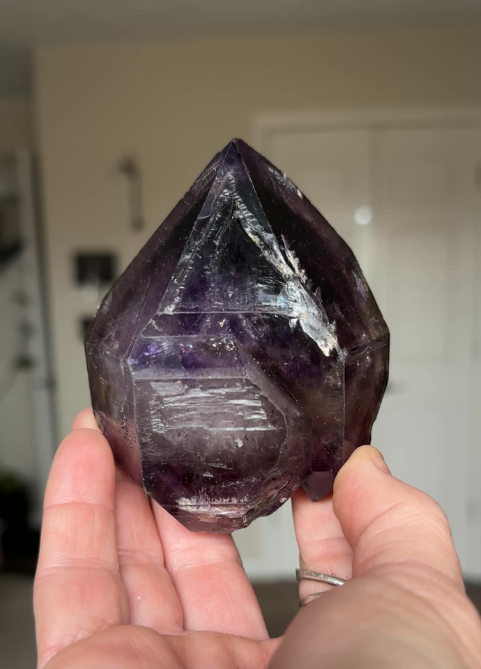 DT Amethyst specimen/Skeletal/Clay inclusion LARGE | eBay